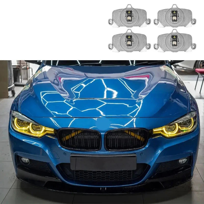 Yellow DRL Headlight Module For BMW 3 Series F30 For LCI Module Daytim ...