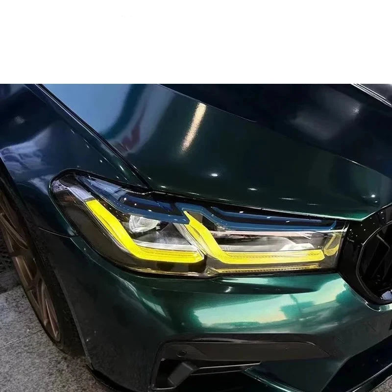 Yellow RGB DRL Headlight Module With LED Boards for BMW G30 M5 5 SERIE ...